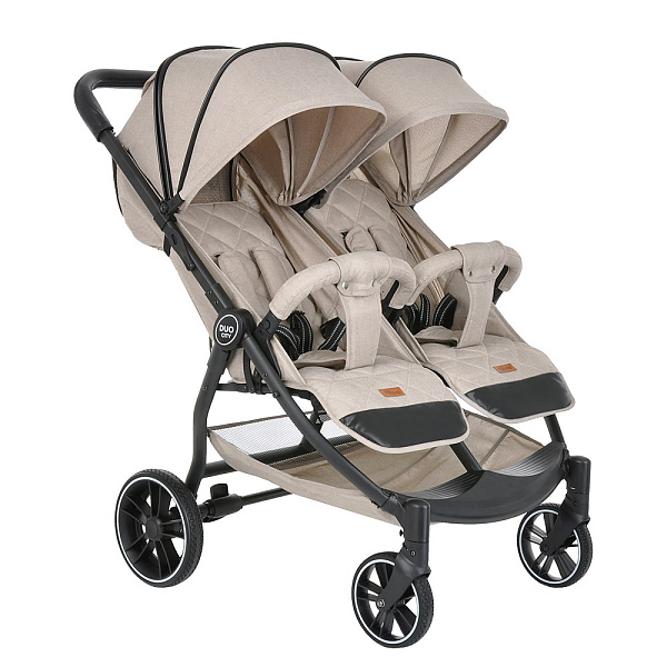 Прогулочная коляска для двойни Pituso Duocity с полиуретановыми (PU) колесами в магазине Коляски ...